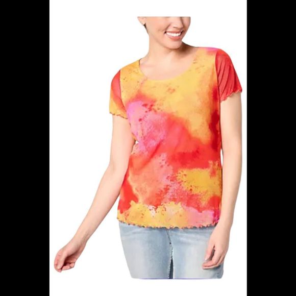 Attitudes by Renee | Tops | Attitudes By Renee Triple Mesh Lettuceedge ...
